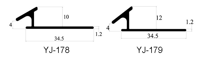 Sloped Edge Floor Edging Strips , Flooring Threshold Bars 10mm 12mm