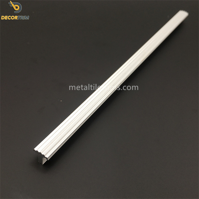 Aluminum 6063 T Shaped Floor Transition Strip Anti Slip For Vinvl Flooring