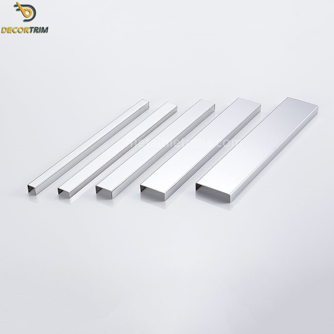 Stainless Steel U Channel Strip , Wall Transition Strips 8k Mirror ...