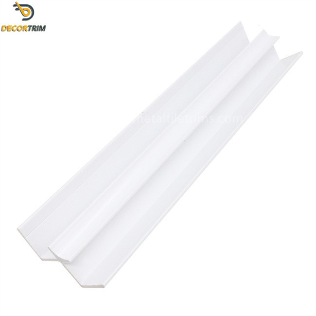 12mm White Internal Corner Tile Trim Plastic PVC Material For UV Board ...
