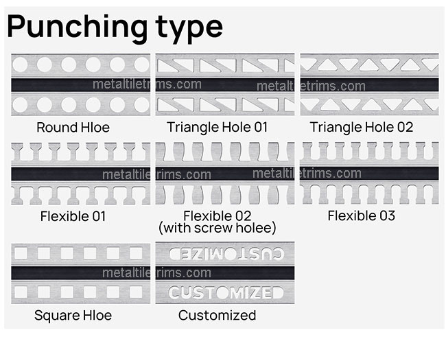 Tile Transition Profile Expansion Joint Profile Aluminium Edge Strip