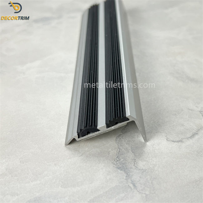 38*20mm Aluminum Effect Tile Step Edge Trim Stair Nosing Tile Trim