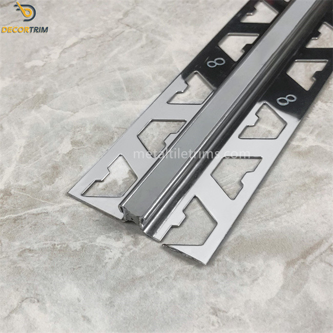 Stainless Steel Tile Edge Trim Expansion Joint Profile 3000mm